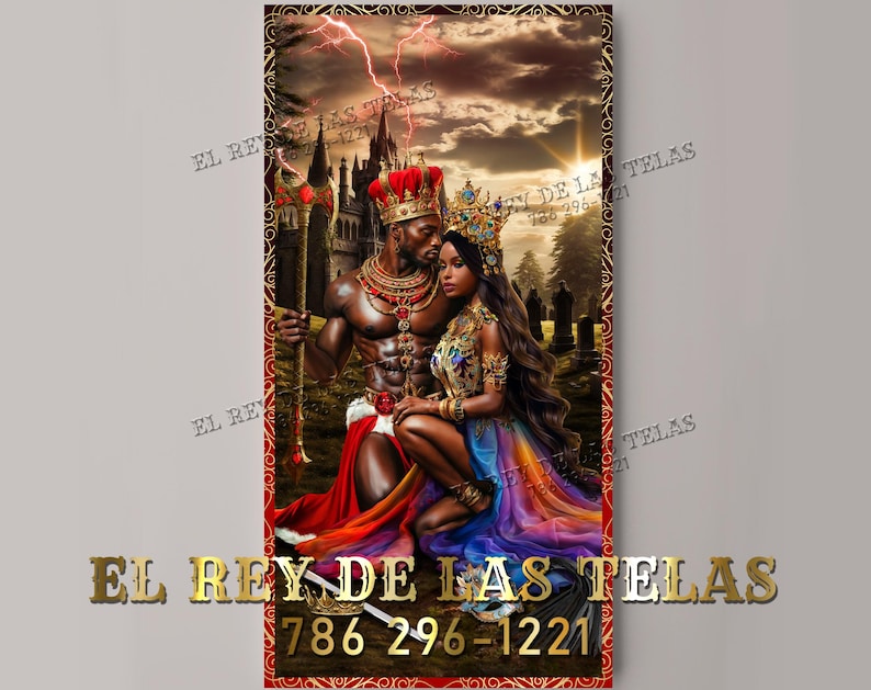 Panels for Oya and Shango Thrones / Decorative Tapestry / Orishas ...