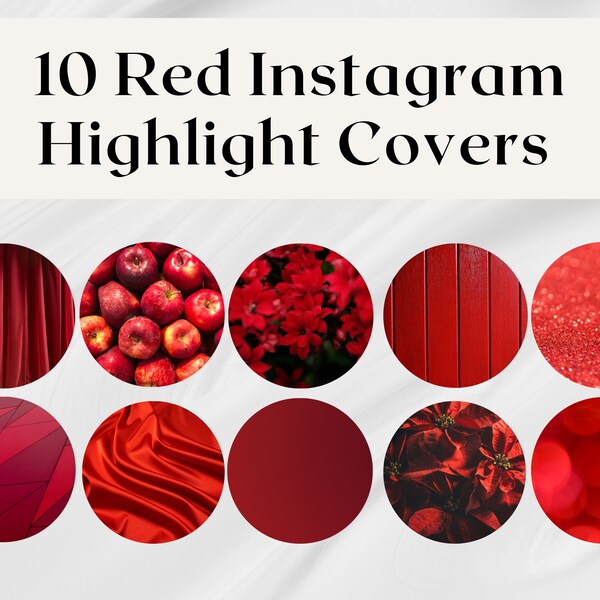 Red Instagram Highlights - Etsy