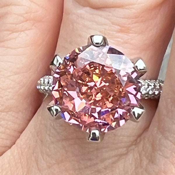 Pink Moissanite - Etsy