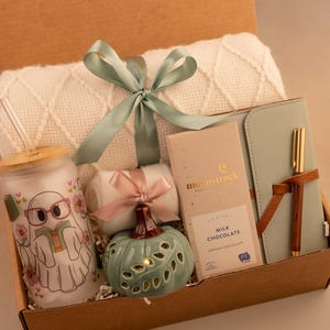 Hygge Fall Gift Box, Boo Basket, Spooky Season Gift, Cozy Fall Gift Set ...