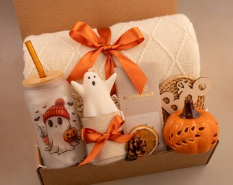 Halloween Cozy Boo Basket Gift Box - Etsy