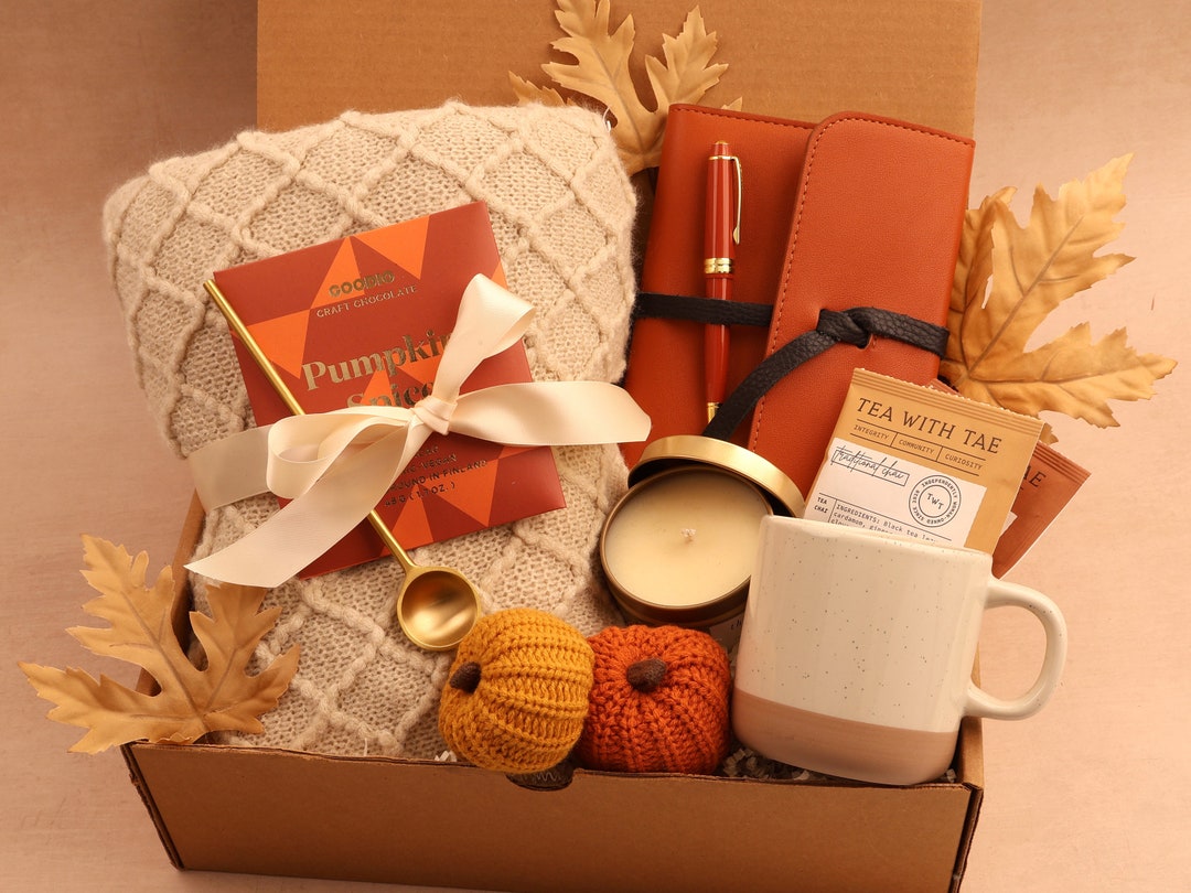 Hygge Fall Gift Box, Boo Basket, Spooky Season Gift, Cozy Fall Gift Set ...