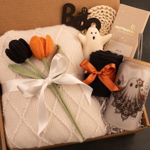 Hygge Pumpkin Fall Gift Box, Boo Basket, Spooky Season Gift, Cozy Fall ...
