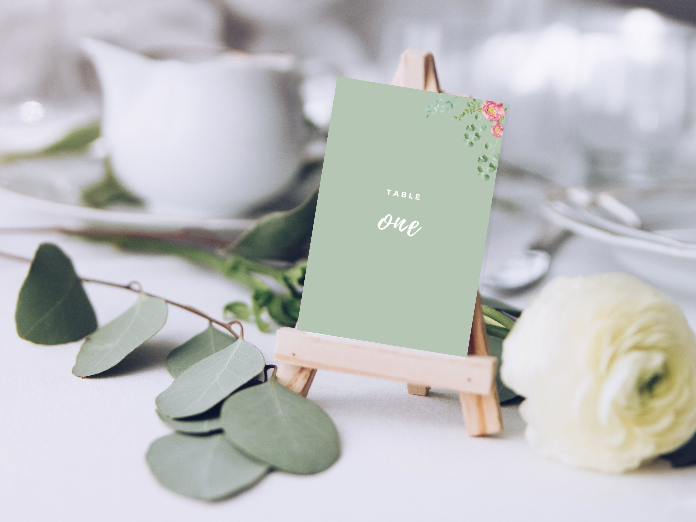 Wedding Table Numbers Sage Green Wedding, Wedding Table Signs, Table ...