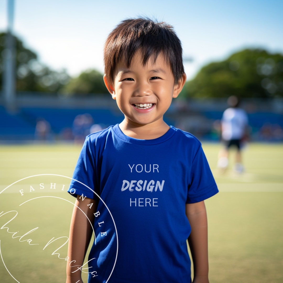 Kids T-shirt Mockup Cali Blue Delta 11736 Mockup Back to School Mockup ...