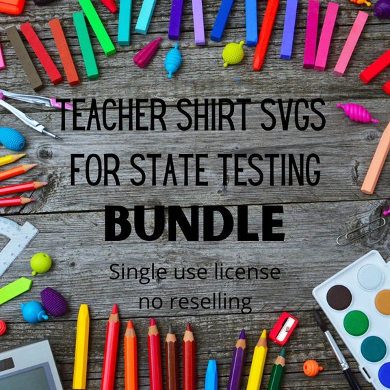State Testing Shirt Svg Bundle Etsy