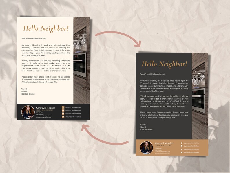 Real Estate Recommendation Letter Real Estate Referral - Etsy