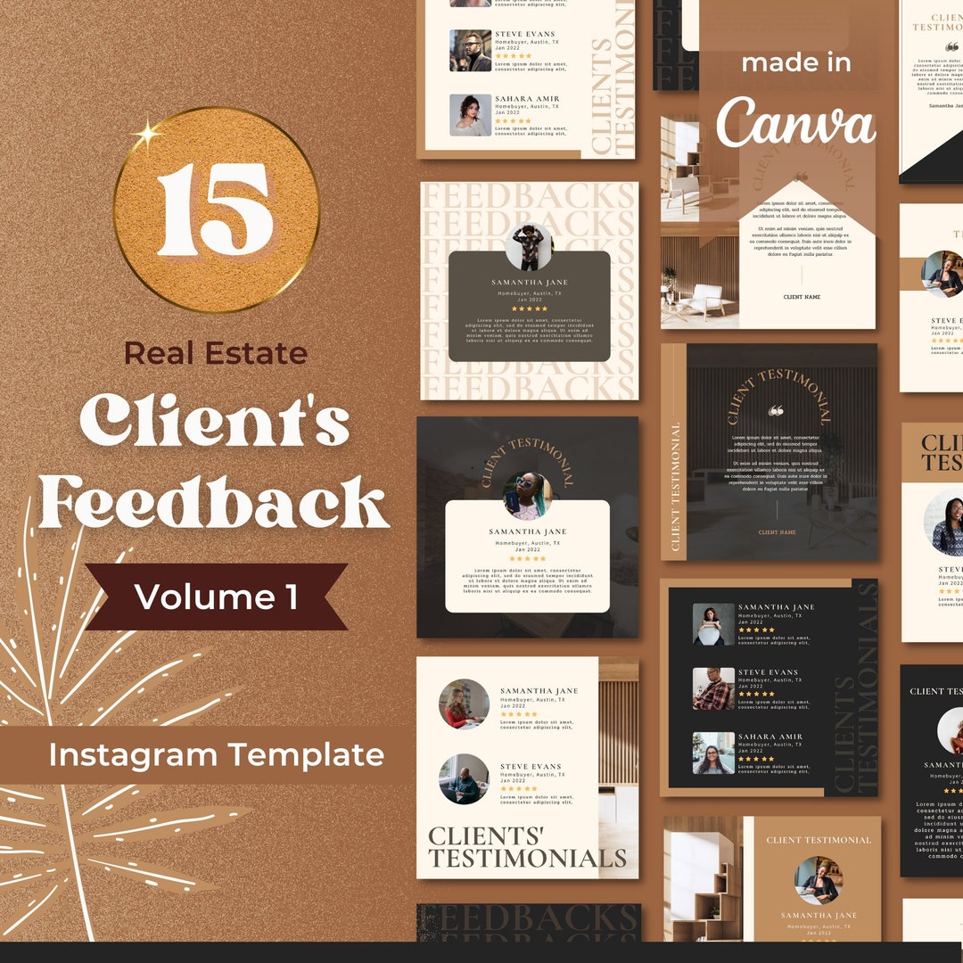 15 Client's Feedback Social Media Posts | Real Estate Client's ...