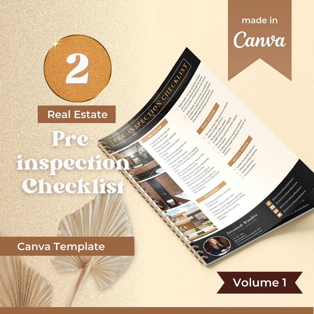 Pre-inspection Checklist | Real Estate Inspection | Home Listing ...