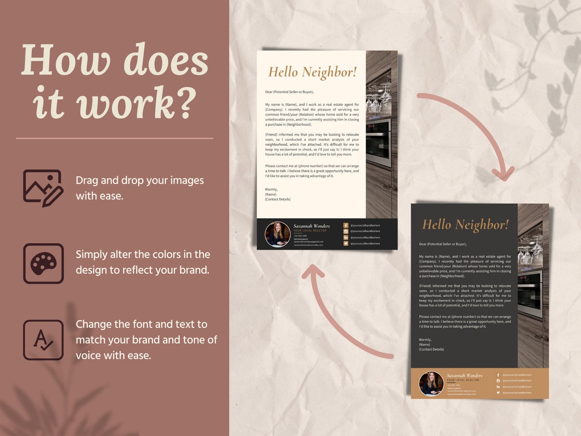 Real Estate Recommendation Letter Real Estate Referral | Etsy