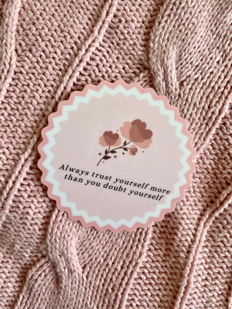 Self Love Affirmation Pink Sticker - Etsy