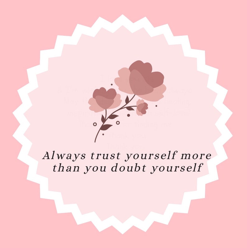 Self Love Affirmation Pink Sticker - Etsy