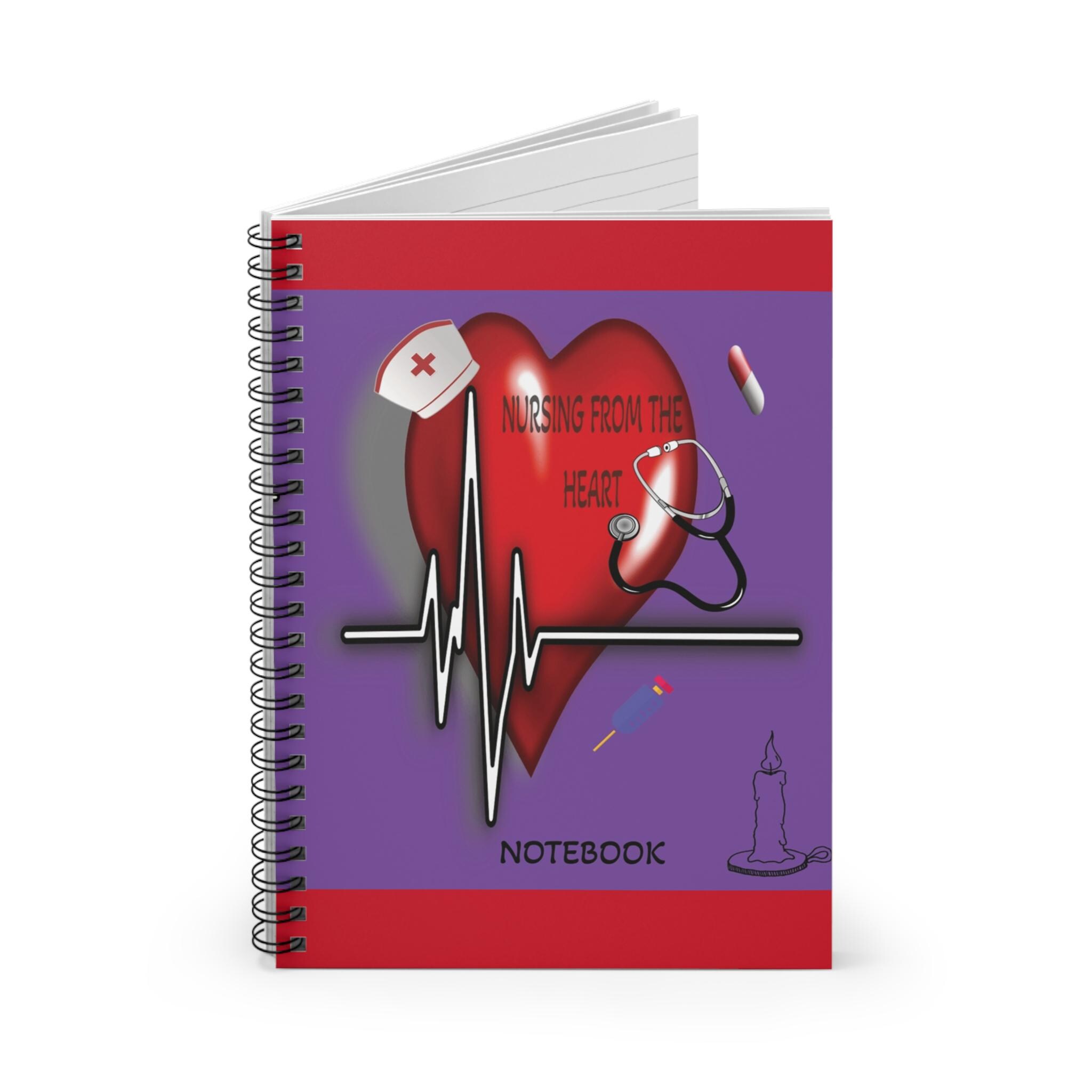 Nursing Notes Notebook, Spiral Journal for Nurses Ruled Line, Medical ...