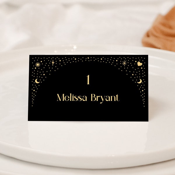 Moon Place Cards - Etsy