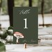 Forest Green Wedding Table Number Template, Fairytale Mushroom Mountain ...
