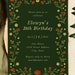 Forest Green Birthday Invitation Template, Sage Rose Vines Greenery ...