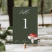 Forest Green Wedding Table Number Template, Fairytale Mushroom Mountain ...