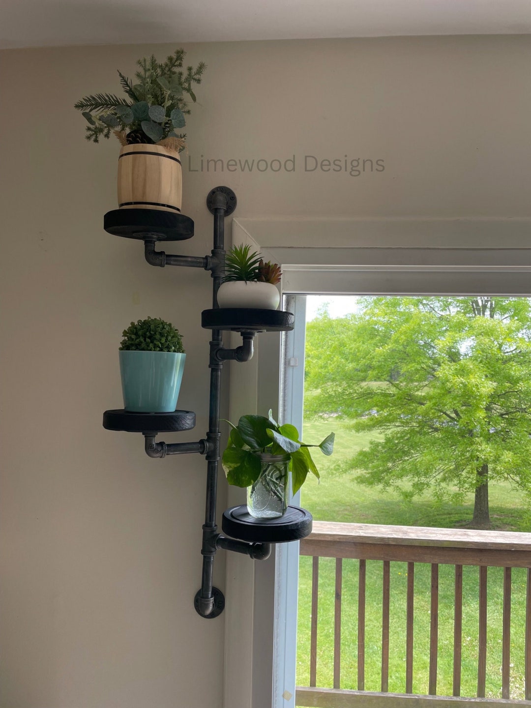 Floating Plant Tree Shelf With Water Catch Drip Groove - Etsy