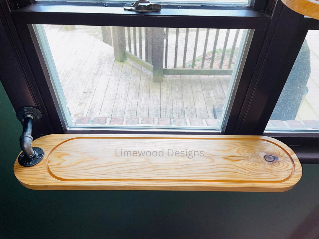 Swivel Shelf With Drip Groove for Window or Wall Industrial - Etsy