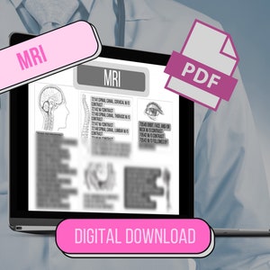 Medical Coding MRI CPT Quick Reference Cheat Sheet Codes List - Etsy
