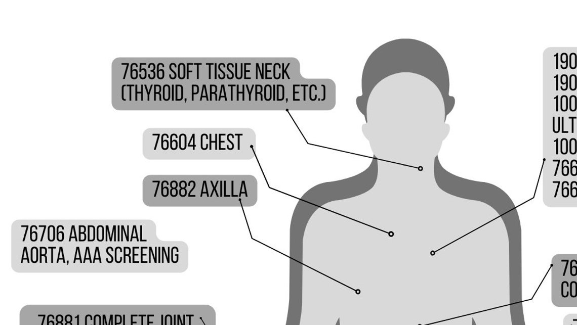 Ultrasound Medical Coding ICD-10 CPT Quick Reference Cheat Sheet Codes ...