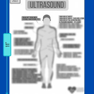 Ultrasound Medical Coding ICD-10 CPT Quick Reference Cheat Sheet Codes List - Etsy