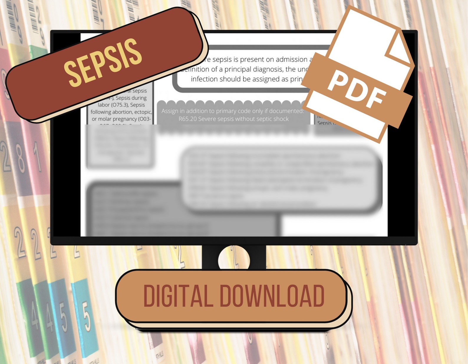 Medical Coding Sepsis ICD-10 Quick Reference Cheat Sheet Codes List - Etsy