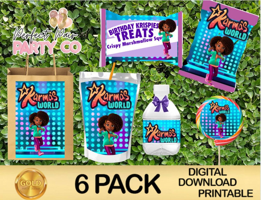 Karmas World Party Favor Bundle - Etsy