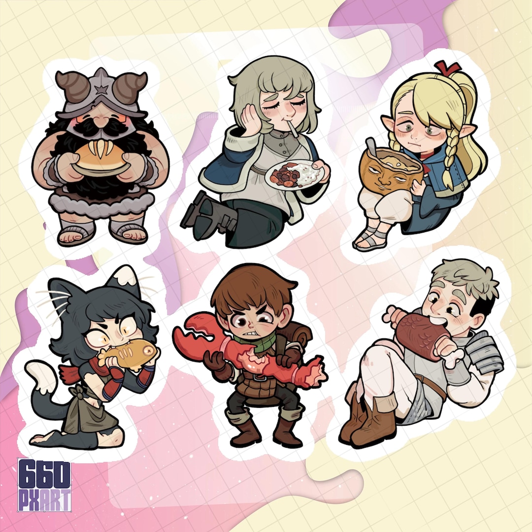 Dungeon Meshi Cast Stickers!! - Etsy