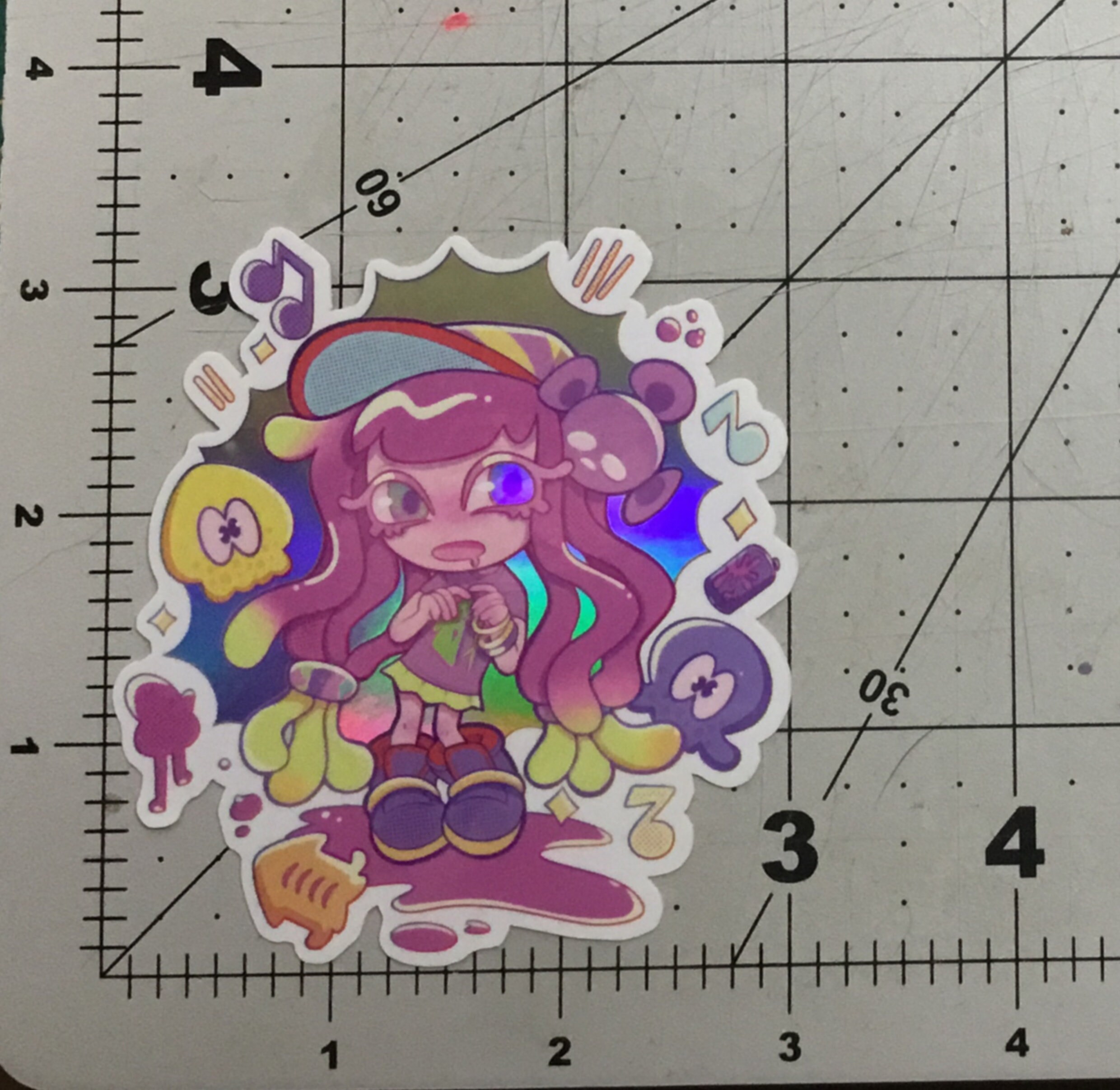 Splatoon Harmony holographic Sticker - Etsy