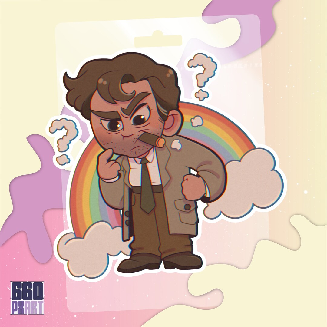 Lt. Columbo- [glitter Sticker!!] - Etsy