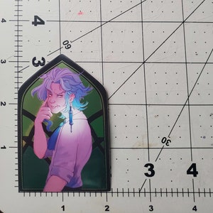 B-GRADE Dottore - Genshin Impact Mirror Sticker - Etsy