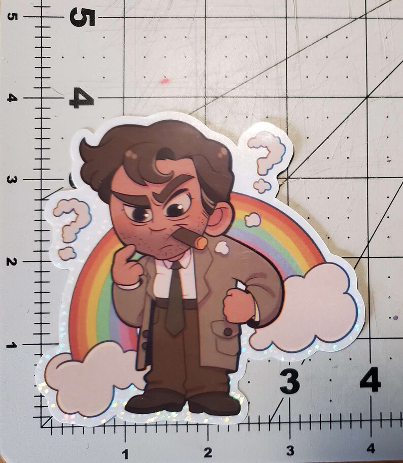 Lt. Columbo glitter Sticker - Etsy