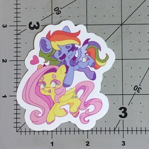 My Little Pony Sticker- Flutterdash/rainbowshy - Etsy