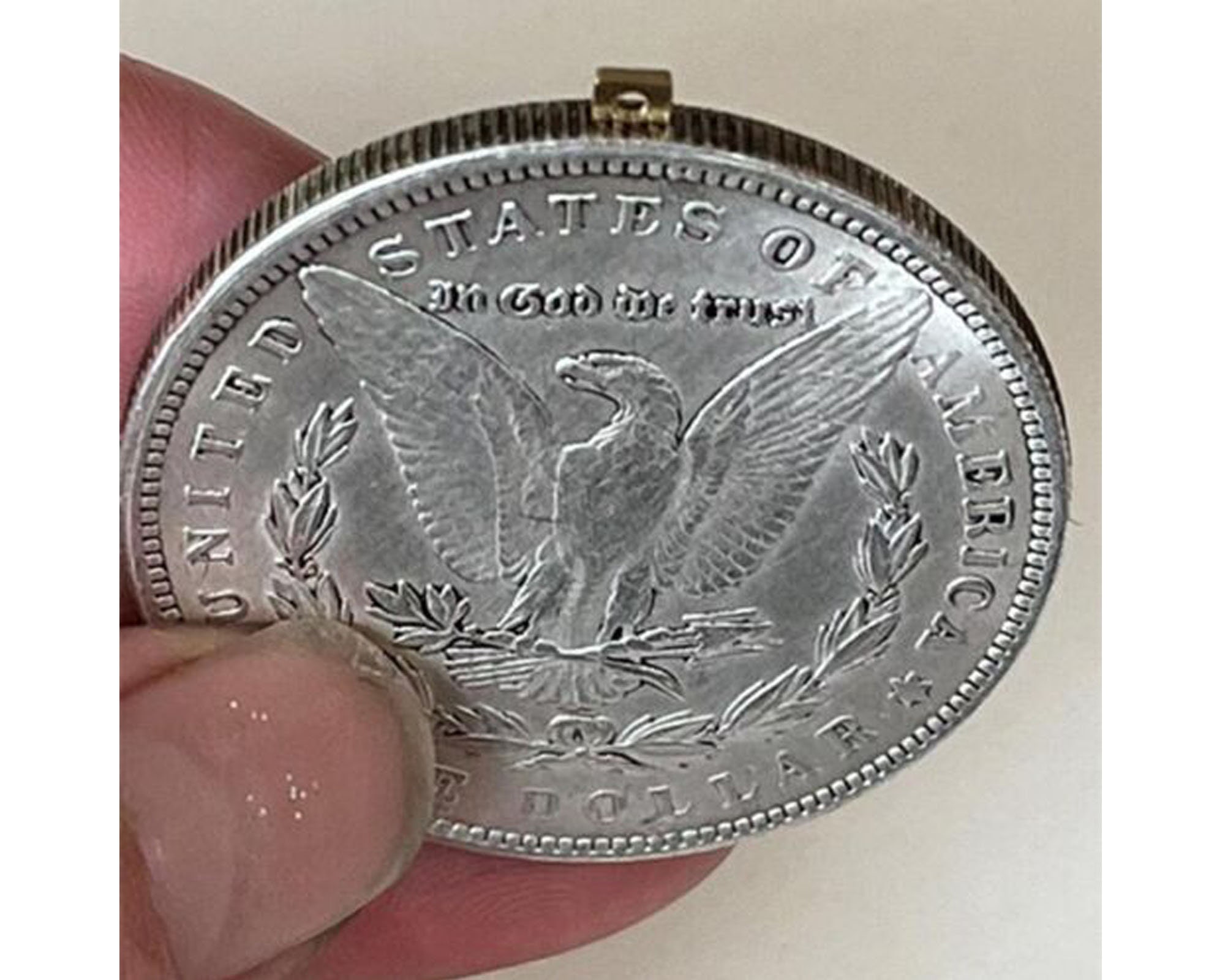 Rare USA Movable Mechanical Coin Handcrafted Girl Mask Challenge Type ...