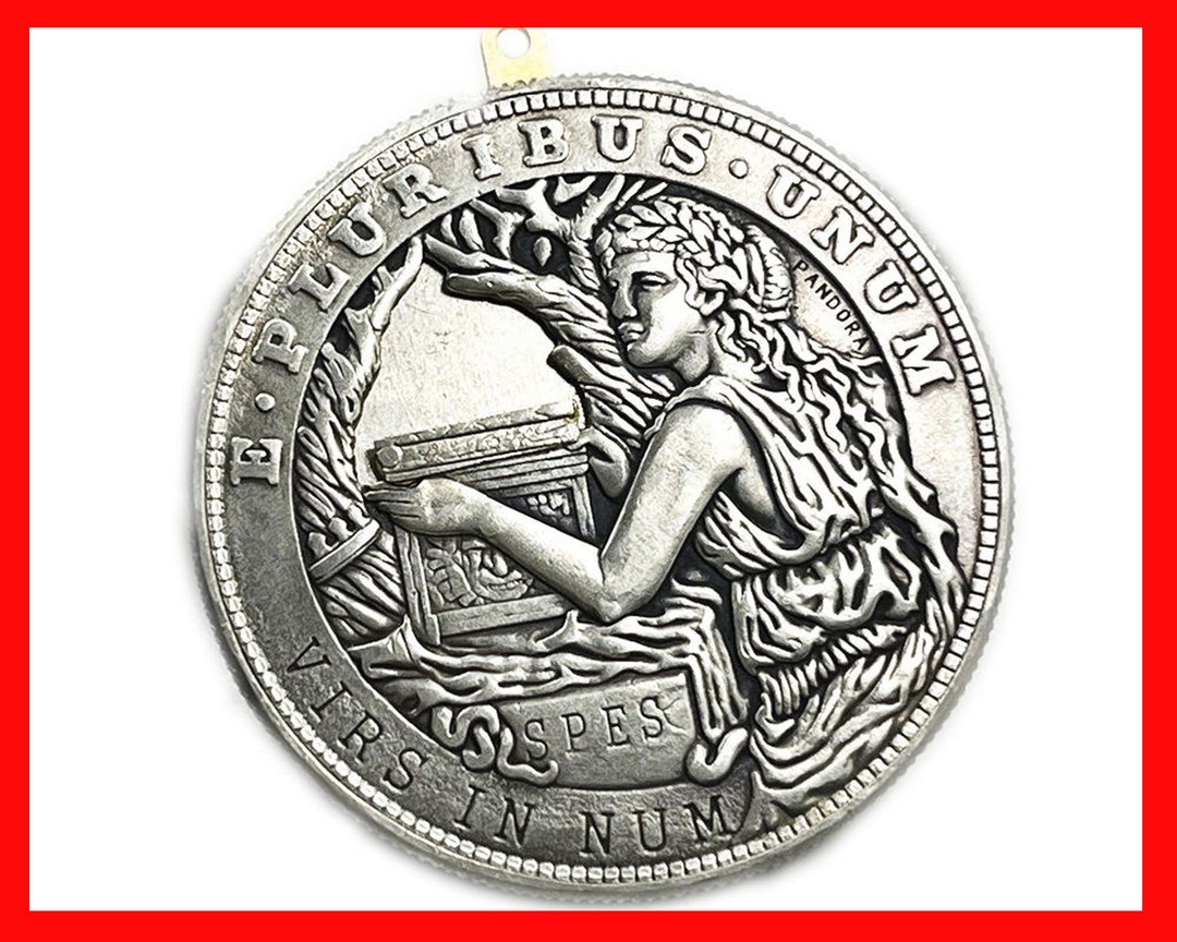 Rare USA Movable Mechanical Coin 1921 Handcrafted Pandora's Hope Box ...