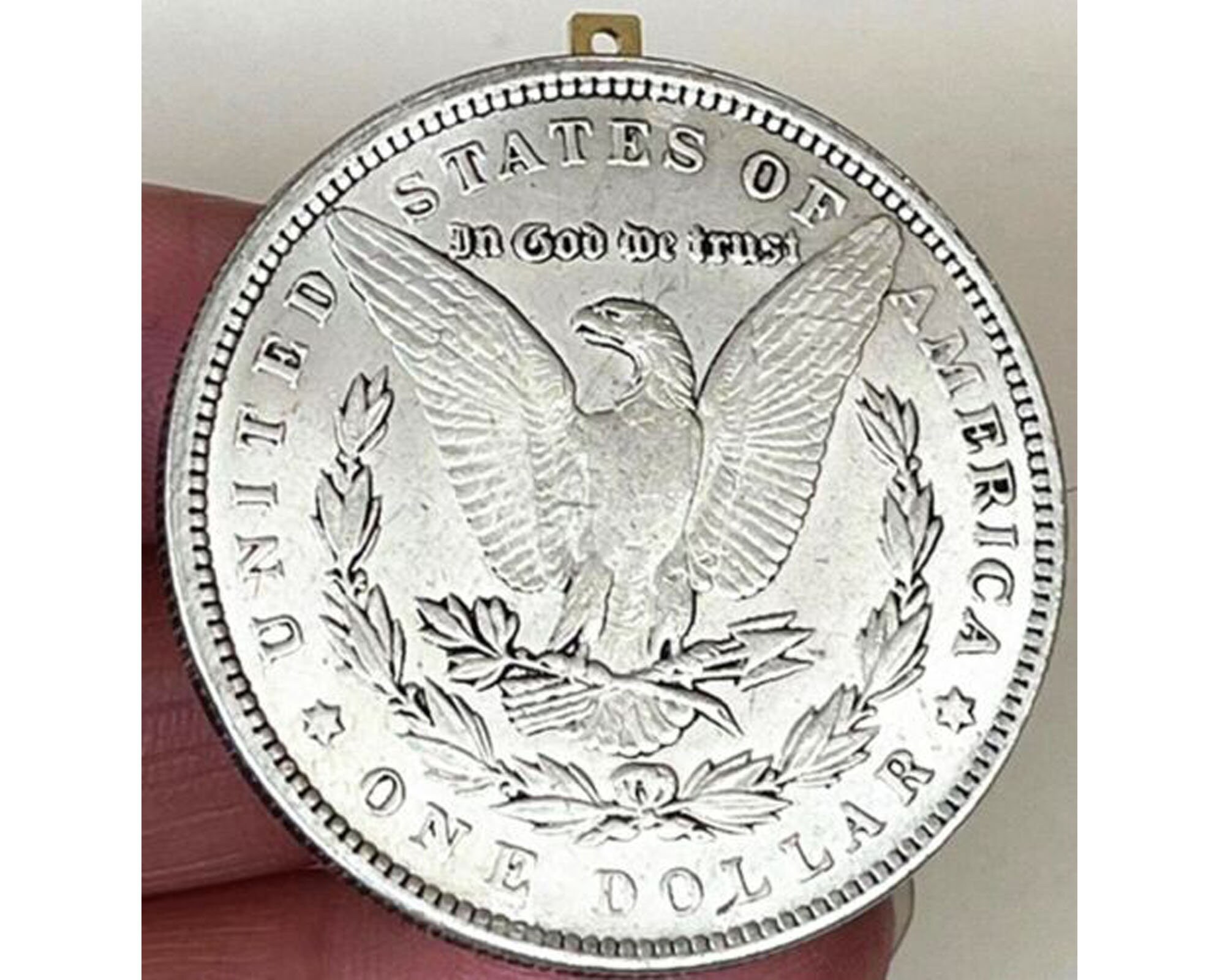 Rare USA Movable Mechanical Coin Handcrafted Girl Mask Challenge Type ...