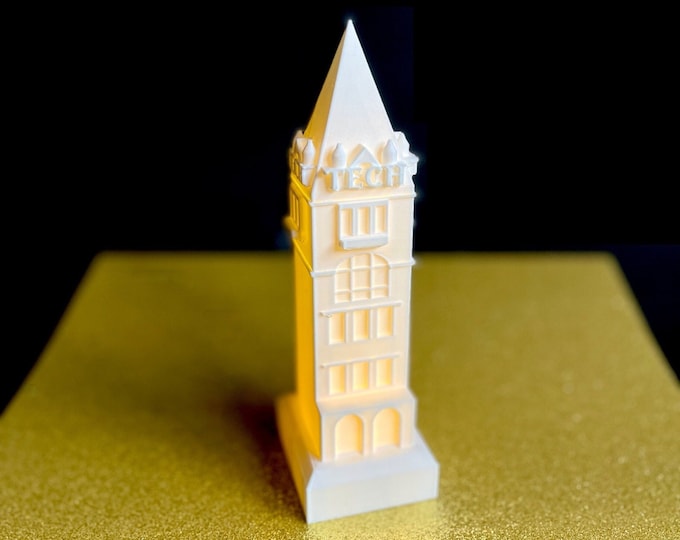 Georgia Tech Ornament, Tech Tower Georgia Tech Gift, Georgia Tech ...