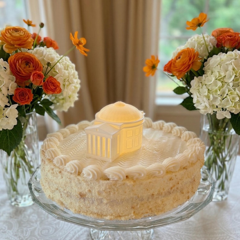 UVA Rotunda Cake Topper With LED Light: Wedding or Graduation Party ...