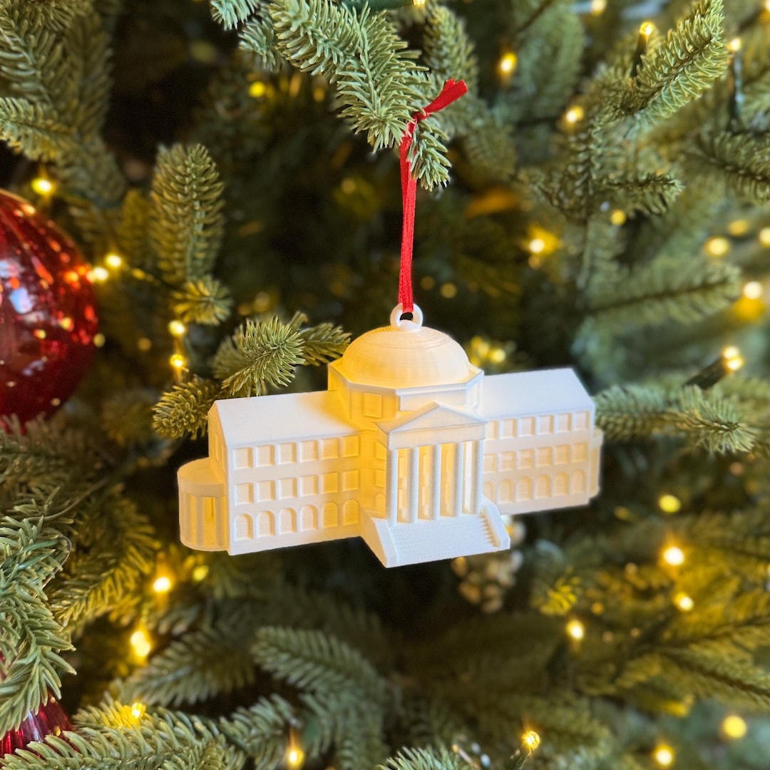 SMU Ornament With Light, Dallas Hall Southern Methodist University ...