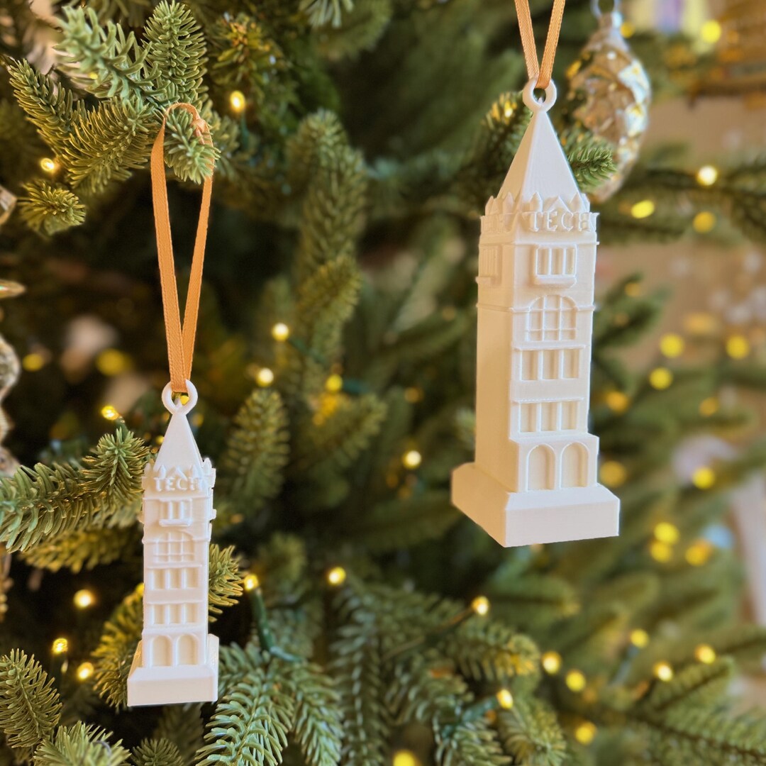Georgia Tech Ornament, Tech Tower Georgia Tech Gift, Georgia Tech ...