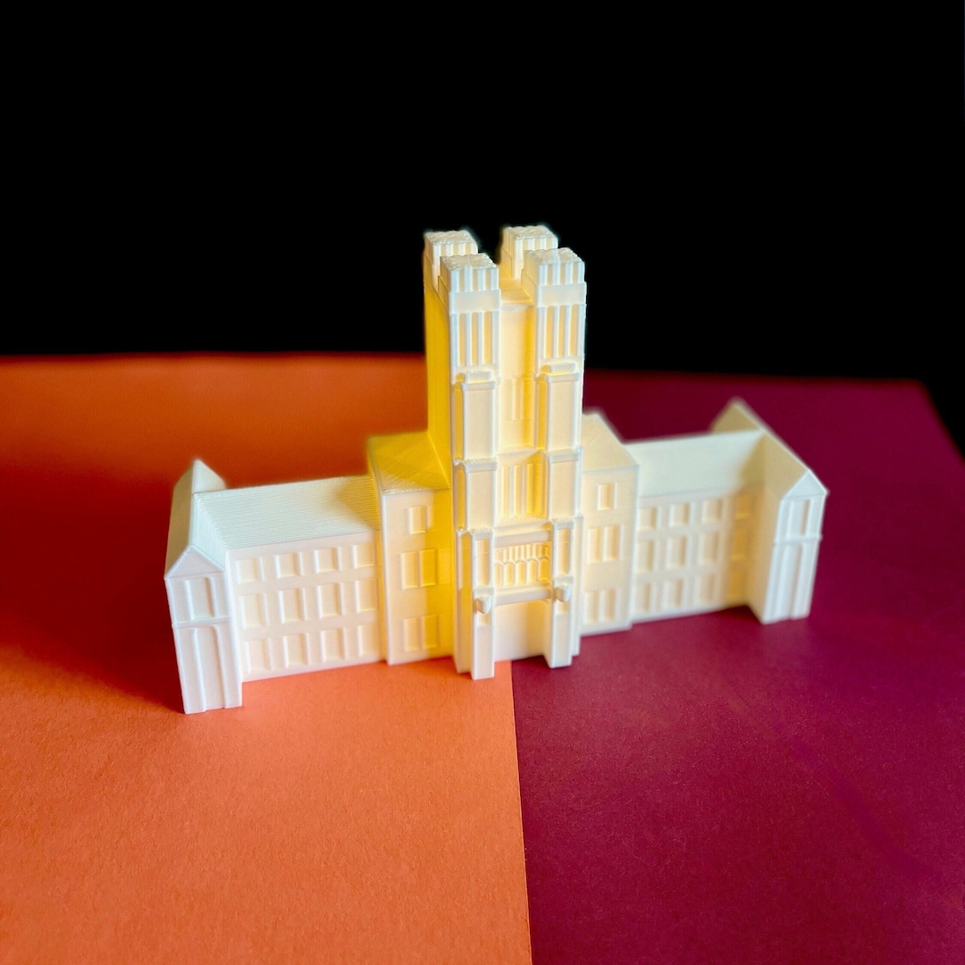 Virginia Tech Art, Lighted Burruss Hall Virginia Tech Hokies Graduation ...