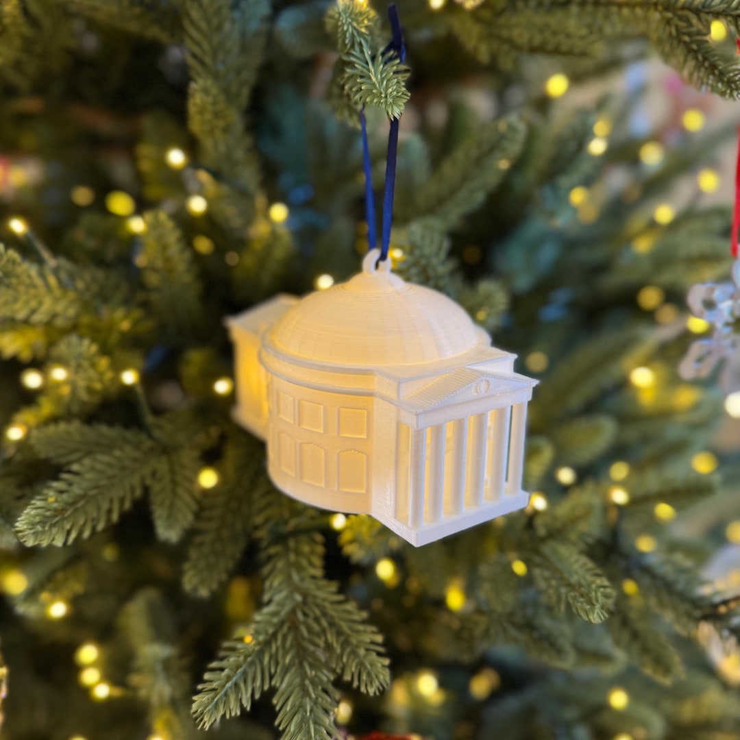 UVA Rotunda Ornament With LED Light: Christmas Decor, Alumni Gift - Etsy