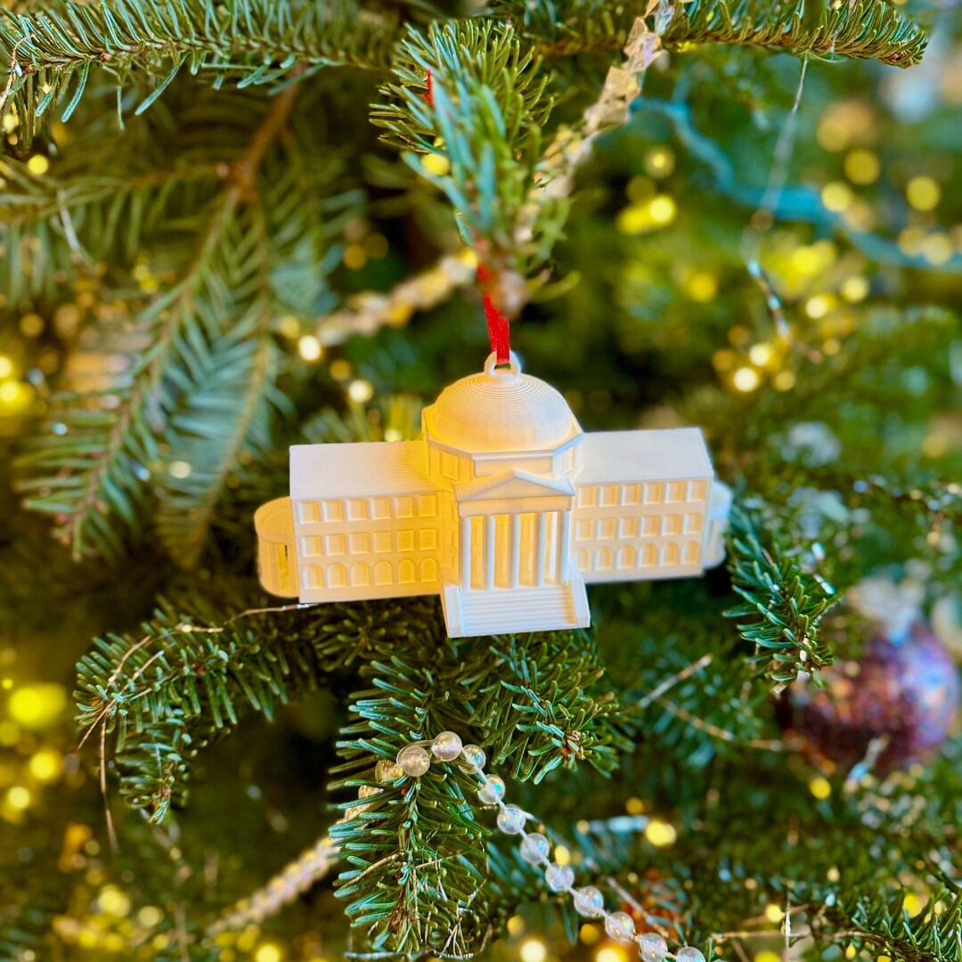 SMU Ornament With Light, Dallas Hall Southern Methodist University ...