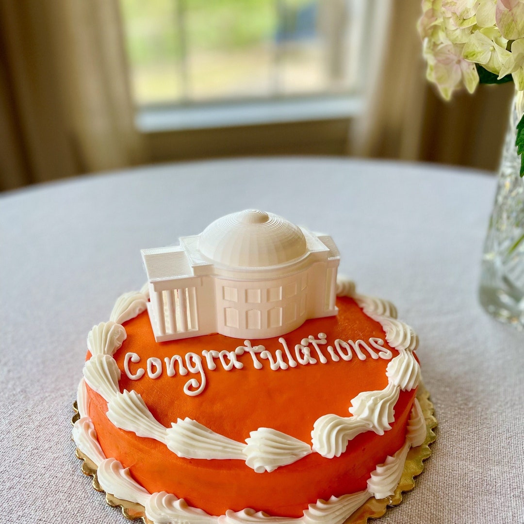UVA Rotunda Light UVA Cake Topper, Party Decor University of Virginia ...
