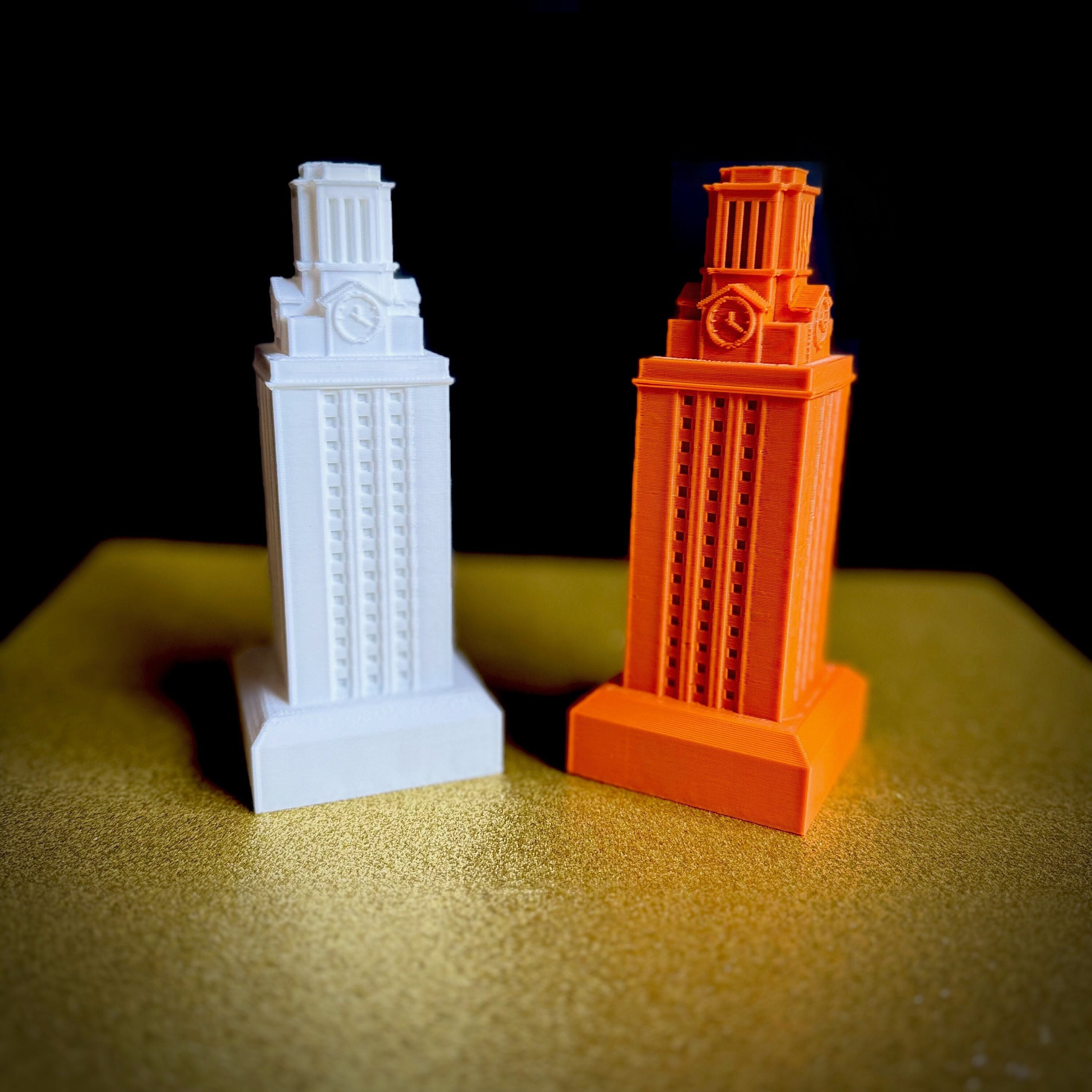 University of Texas UT Tower Figurine: 3D Printed Longhorns Gift - Etsy