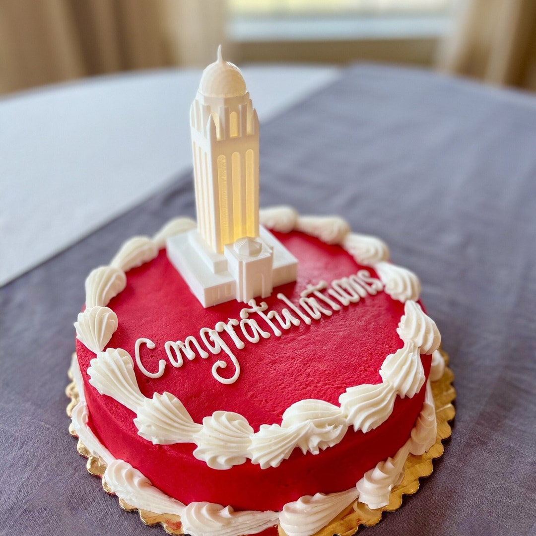 Stanford Graduation Gift, Lighted Hoover Tower Stanford Cake Topper ...