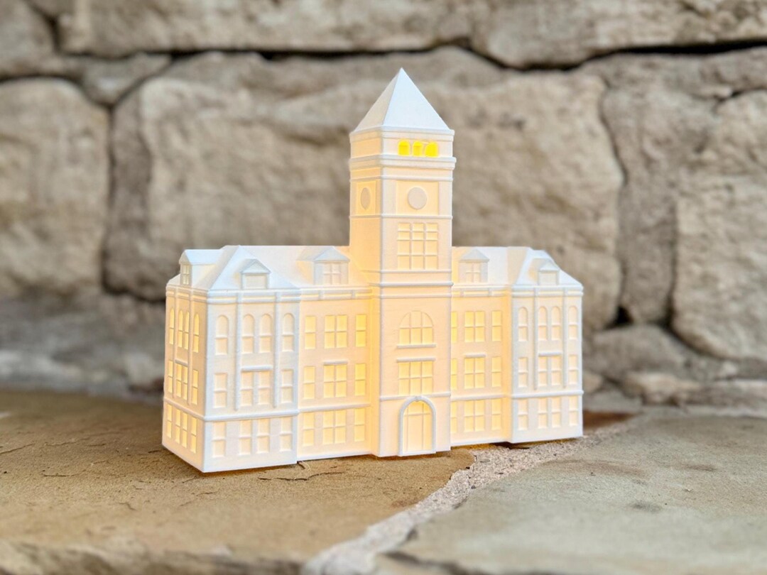 Clemson Tillman Hall Light | 3D Printed Campus Figurine | Graduation ...