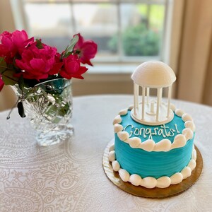 UNC Old Well Cake Topper: Tar Heels Graduation Party Decor, UNC Chapel ...