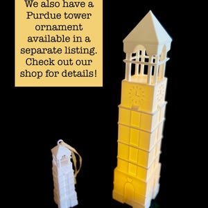 Purdue Bell Tower Lighted Figurine: Boilermakers Graduation or Alumni ...